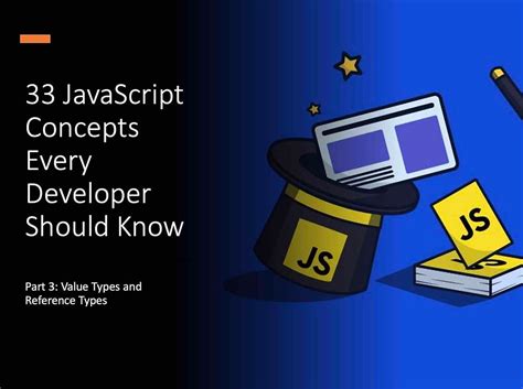 33 Javascript Concepts Every Developer Should Know Part 3 Value Types And Reference Types