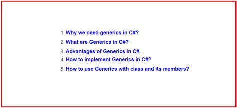 generics in c with examples dot net tutorials