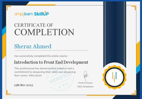 Sheraz Ahmed On Linkedin Sheraz Ahmed Has Successfully Completed The Introduction To Front End