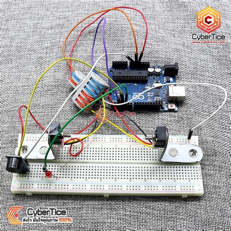 สอนใช้งาน Arduino เซ็นเซอร์สวิตช์ตรวจจับวัตถุผ่านแบบ Infrared Switch Counter Sis Pt05 ระยะ 2เมตร