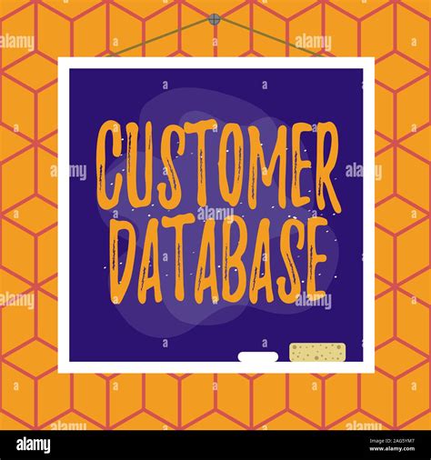 Conceptual Hand Writing Showing Customer Database Concept Meaning Uptodate On Customer