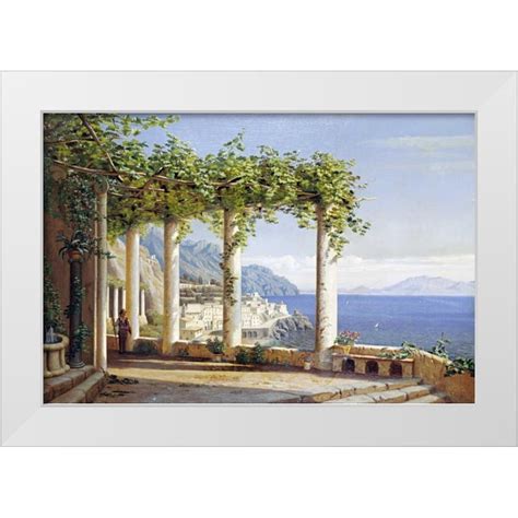 Eilersen Eiler Rasmussen 32x23 White Modern Wood Framed Museum Art Print Titled Amalfi Del