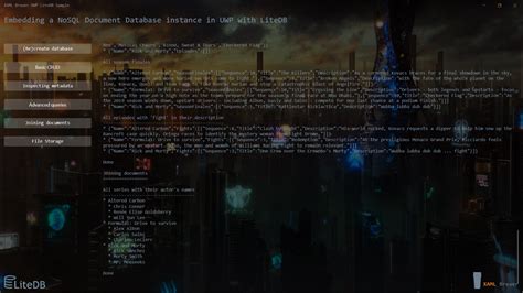 Using LiteDB As A Local NoSQL Database In UWP XAML Brewer By