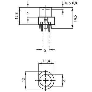 DT 6 SW Push Button Switching Voltage 100 V Round Black At Reichelt Elektronik