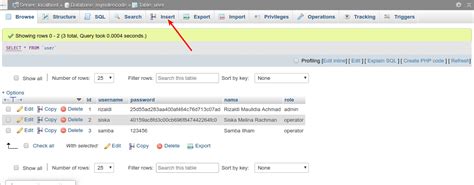 cara membuat atau mengubah password dengan md5 di phpmyadmin