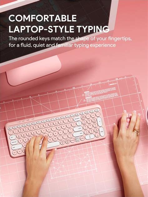 Jmmo 2 4ghz Usb Wireless Keyboard With Dual Mode Round Keys Keyboard Support Devices For Windows