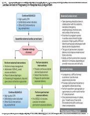 Cardiac Arrest In Pregnancy ACLS Algorithm Interventions Course Hero
