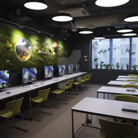 Design Of A Modern Computer Classroom By Coolarts223 On Deviantart