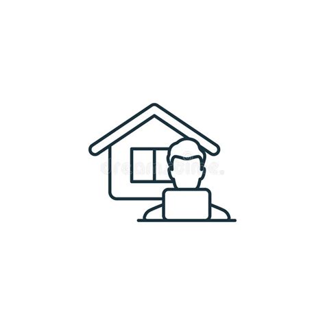 Remote Hiring Icon Monochrome Simple Remote Work Icon For Templates Web Design And