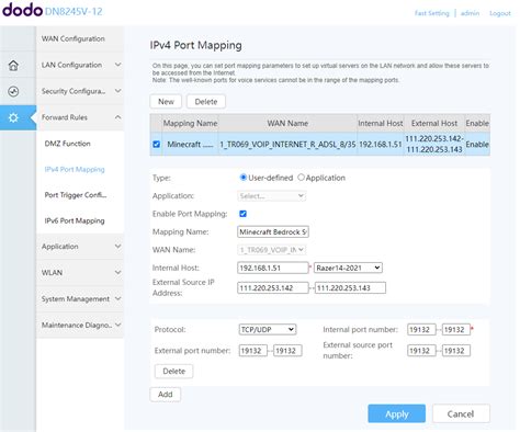 Port Forward Help On Dn8245v 12 Huawei R Huawei