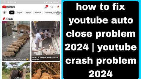 How To Fix Youtube Auto Close Problem Youtube Crash Problem YouTube