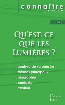 Fiche De Lecture Qu Est Ce Que Les Lumi Res De Emmanuel Kant Analyse Philosophique De R F