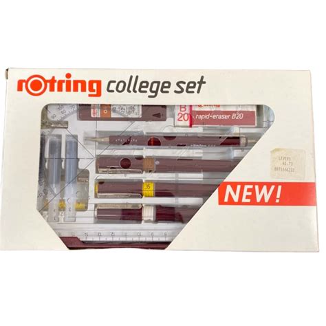 Rotring College Set Technical Drawing Pen Set New In Box S