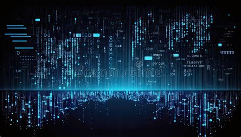 abstract digital big data screen stock image image of concept