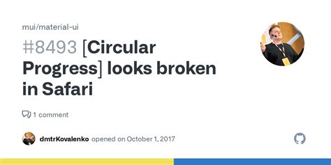 [circular progress] looks broken in safari · issue 8493 · mui material