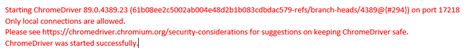Selenium Webdriver Get Opens Google Chrome But Doesn T Load