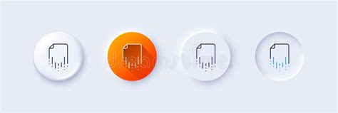 Recovery File Line Icon Backup Data Sign Restore Document Line Icons Vector Stock