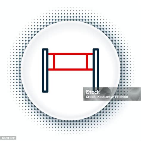 흰색 배경에 격리 된 라인 배구 그물 아이콘 다채로운 개요 개념 벡터 Championship에 대한 스톡 벡터 아트 및 기타 이미지 Championship 개념