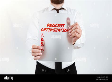 Text Caption Presenting Process Optimization Concept Meaning Improve Organizations Efficiency