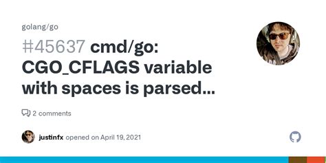 Cmdgo Cgocflags Variable With Spaces Is Parsed Incorrectly On Windows · Issue 45637 · Golang