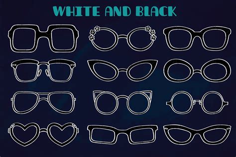 Nerd Glasses Frames Clipart