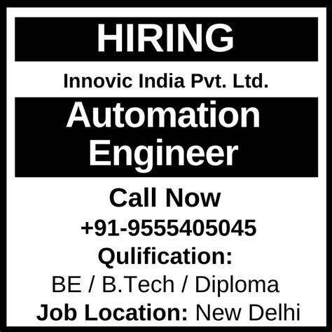 Engineeringjobs Fresherjobs Plc Scada Automation Automationjobs… Innovic India Private