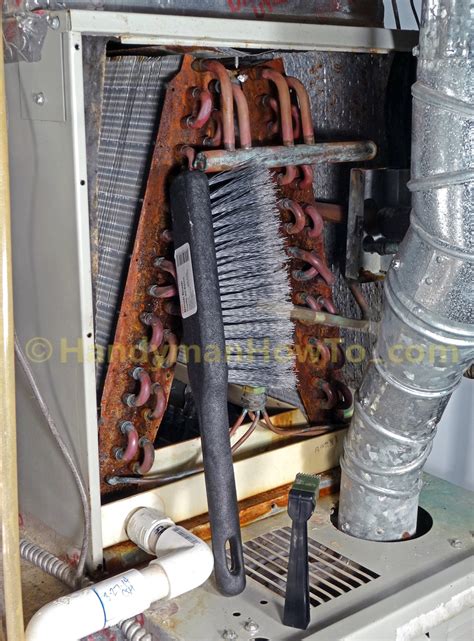 Ac Evaporator Coil Cleaning With Pump Sprayer And Brush Handymanhowto