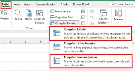 Fixar Coluna Excel Treinamento Do Excel Calendário Organograma E