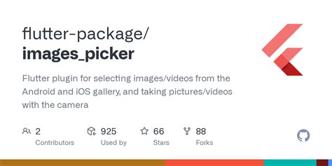 GitHub Flutter Package Images Picker Flutter Plugin For Selecting