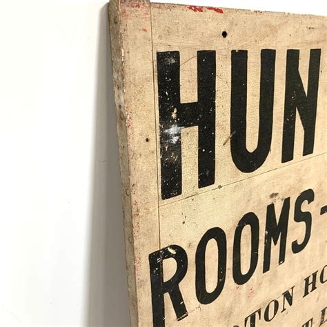 Early 20th Century Handmade Massachusetts Boarding House Advertising
