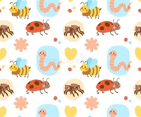 Insects Seamless Pattern Stock Illustration Illustration Of Gardening