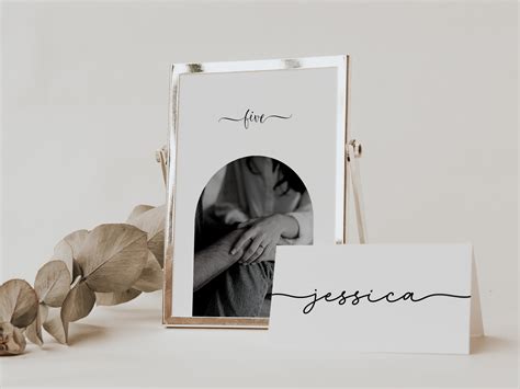 Wedding Table Numbers Printable Photo Table Numbers Editable Etsy