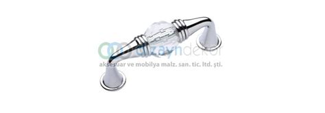 Kristal Cam Kulp 64 Mm Krom Dizaynaks