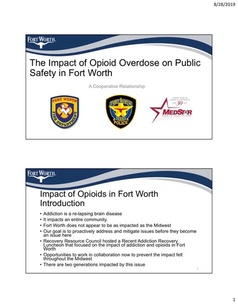 [pdf] The Impact Of Opioid Overdose On Public Safety In Fort Worth A