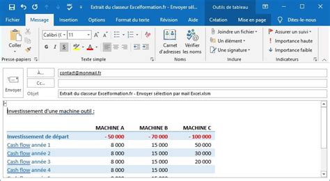 Comment Envoyer La Sélection Par Mail En 1 Clic Avec Vba Sur Excel Excel Formation