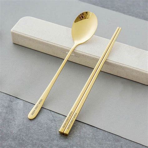 Korean Spoon And Chopsticks Set Etsy
