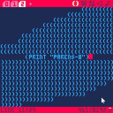 Parens 8 By Rodents For PICO 1K Jam 2023 Itch Io