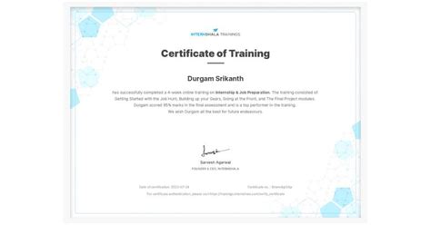 Durgam Srikanth On Linkedin Successfully Completed The Internship