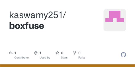 Github Kaswamy251boxfuse