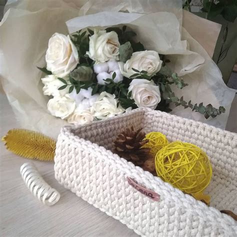 Вязаные корзины корзины для хранения вязаный декор для дома декорирование интерьера идеи доя