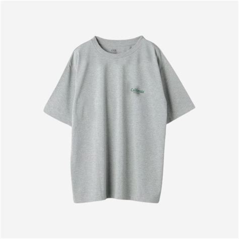 캘리포니아 제너럴 스토어 리사이클 폴리스터 로고 랙 티셔츠 라이트 그레이 California General Store Kream