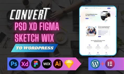Convert Psd Figma Xd Wix Sketch To Wordpress Website By Momin A Khan Fiverr