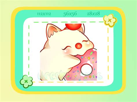 Moogle Nom Twitch Emote Etsy