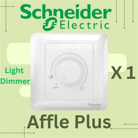 Schneider Affle Plus White Light Dimmer Switch Shopee Malaysia