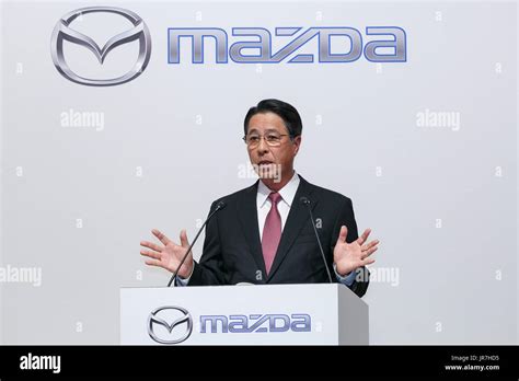 Tokyo Japan 4th Aug 2017 Mazda Motor Corporation President And Ceo