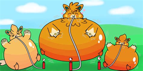 Inflated Pawmi Pawmo And Pawmot By Thundergamer025 On Deviantart
