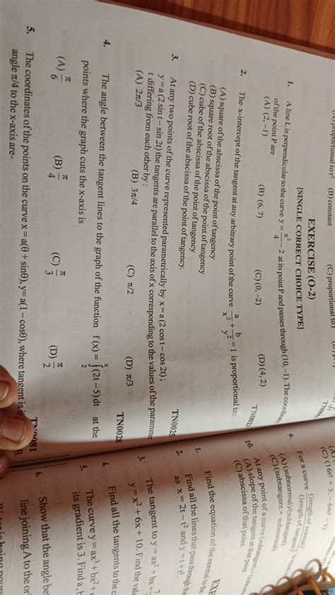 At Any Two Points Of The Curve Represented Parametrically By Xa2cost−co