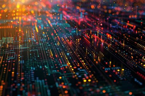 premium photo algorithmic data visualization ai generated