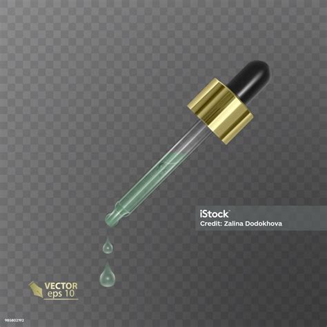 투명 한 바탕에 현실적인 피 펫입니다 템플릿 액체 화장품 제품입니다 디자인 광고 화장품의 승진에 대 한 요소 방울에 대한 스톡 벡터 아트 및 기타 이미지 Istock