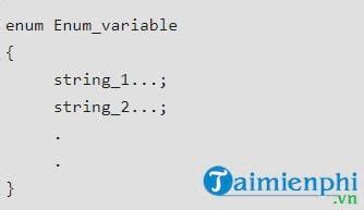 Enum trong C là gì Cú pháp và cách khởi tạo